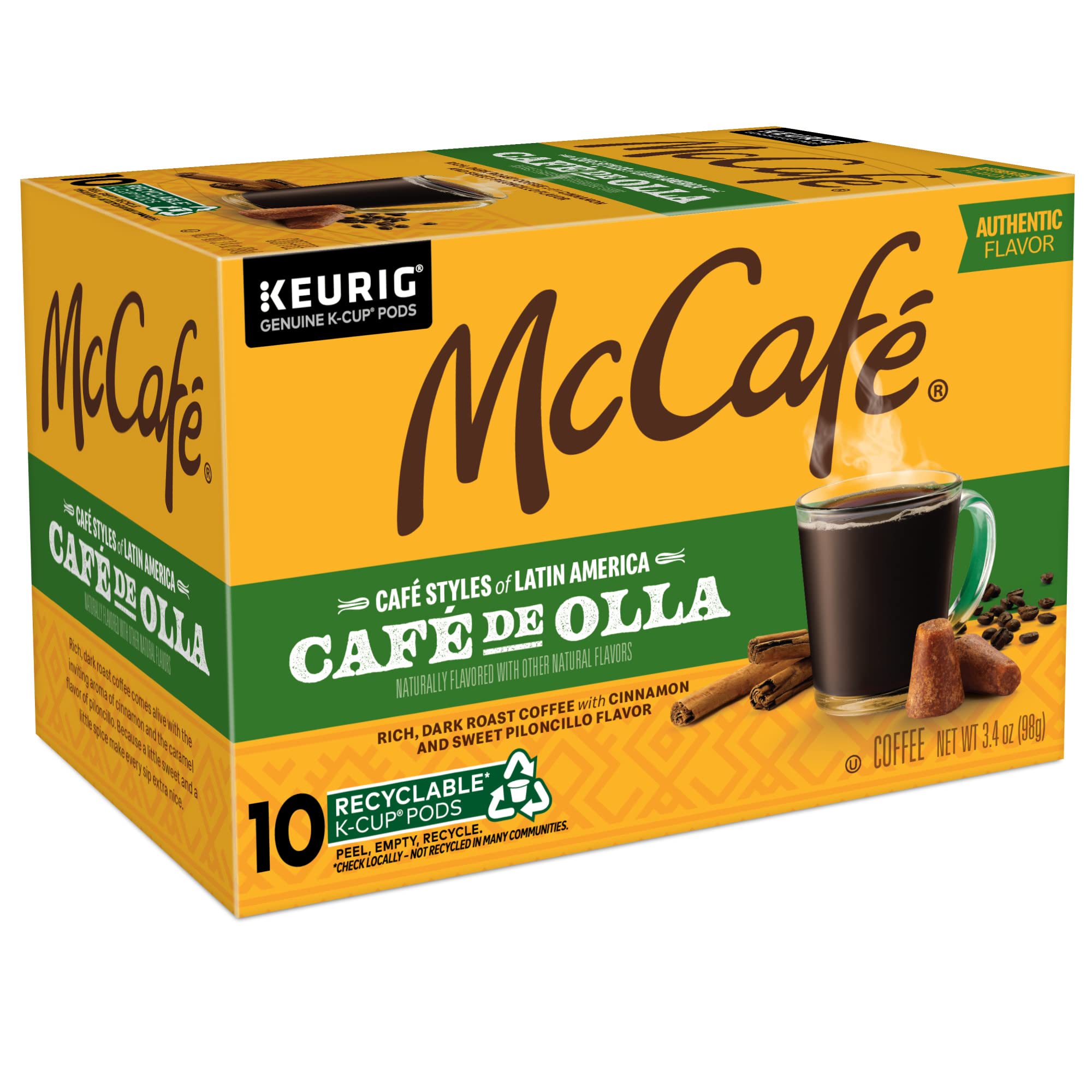 McCafe Cafe Styles of Latin America Cafe de Olla, Keurig Single Serve K ...