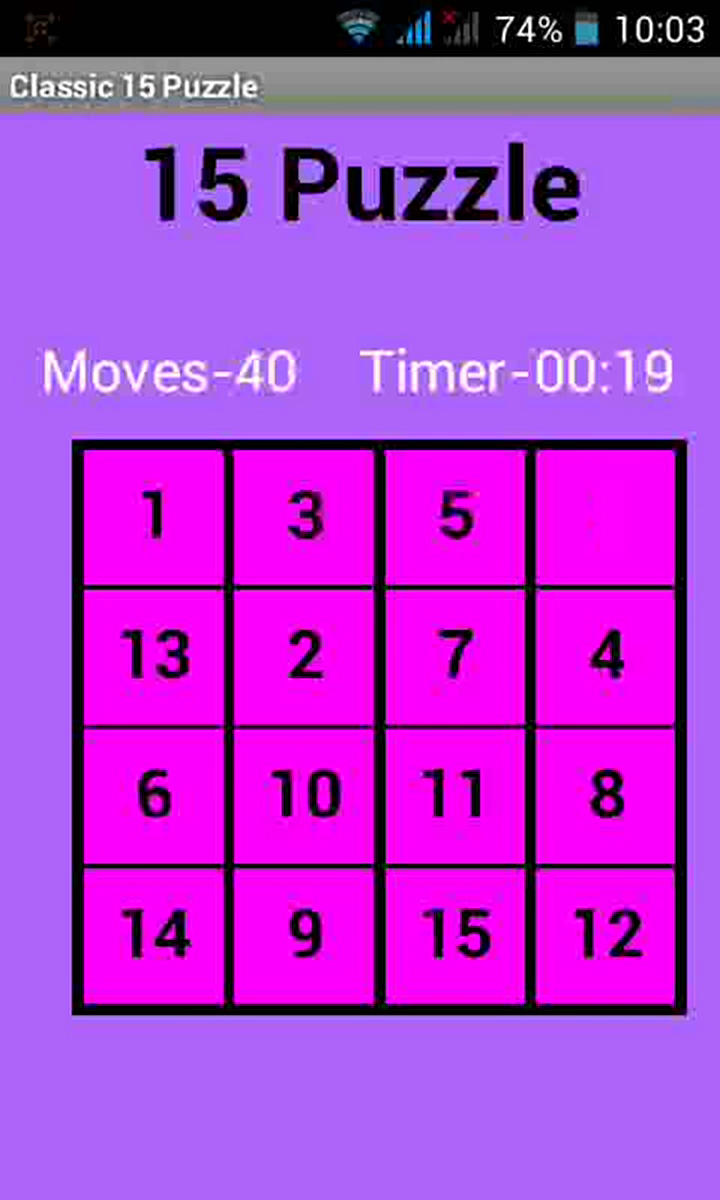Classic 15 Puzzle Game - App on Amazon Appstore