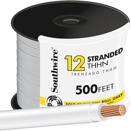 Southwire Building Wire Stranded Copper 12 Ga, 1 Conductor 20 Amp 600 V ...