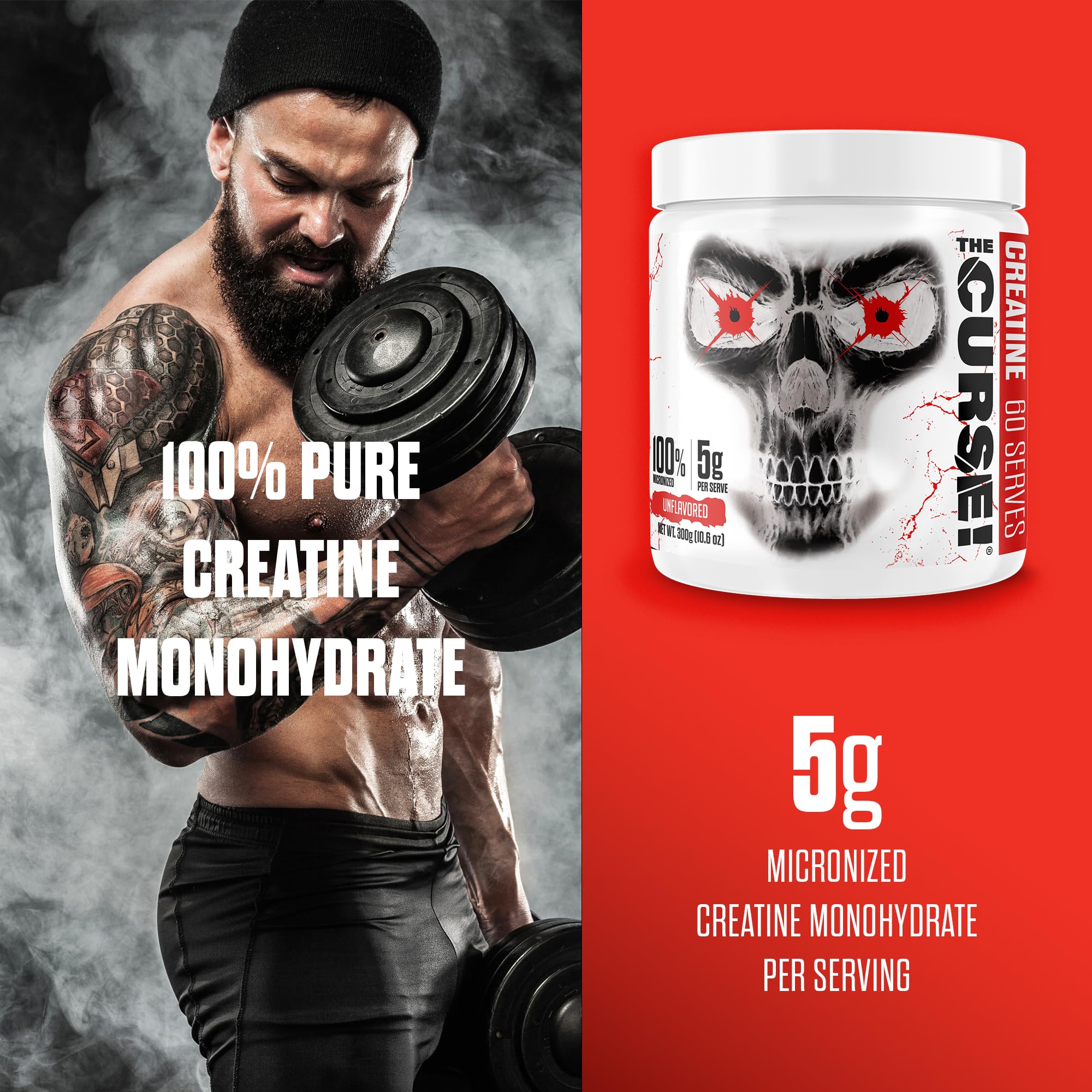Mua JNX SPORTS The Curse! Creatine Monohydrate Powder 300g 5g Per Serve ...