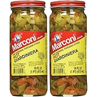 Amazon.com : Marconi - The Original Chicago Style Hot Giardiniera - 16 ...