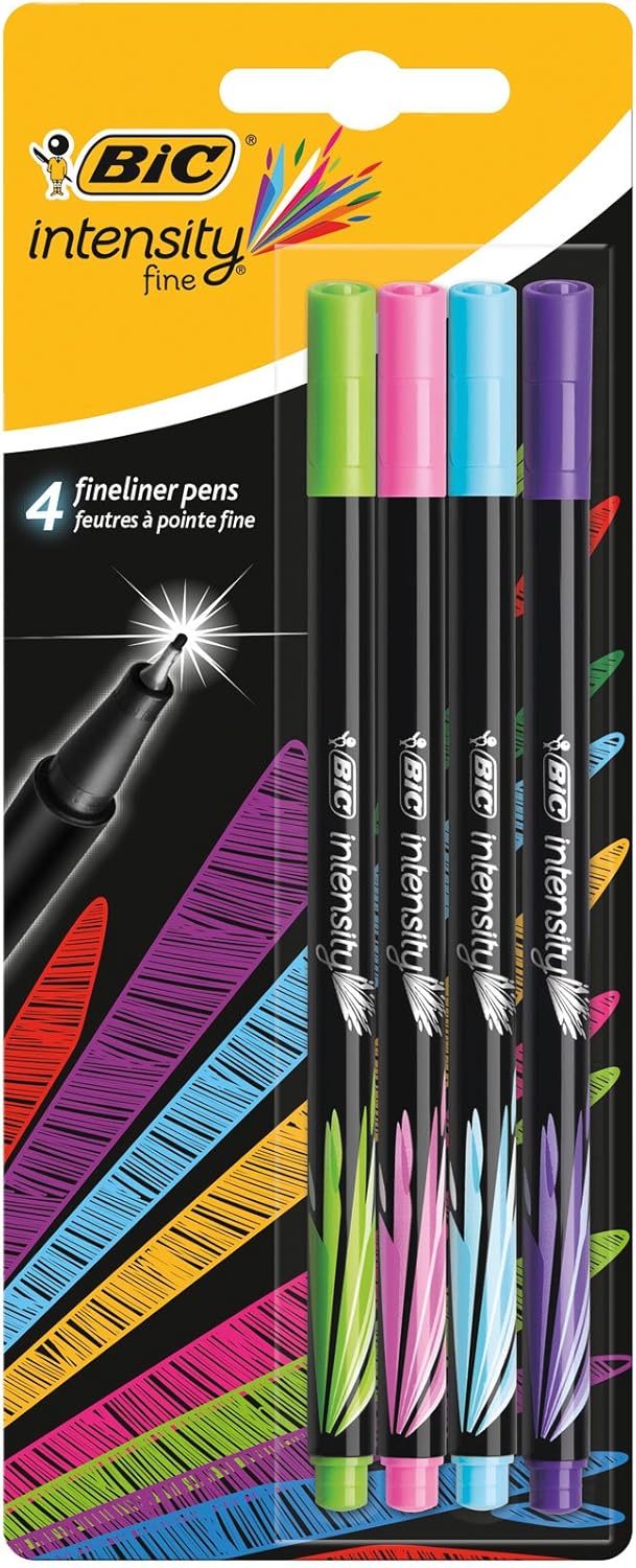 BIC Intensity Fine Pennarelli Con Punta Fine In Feltro (0,8 mm ...