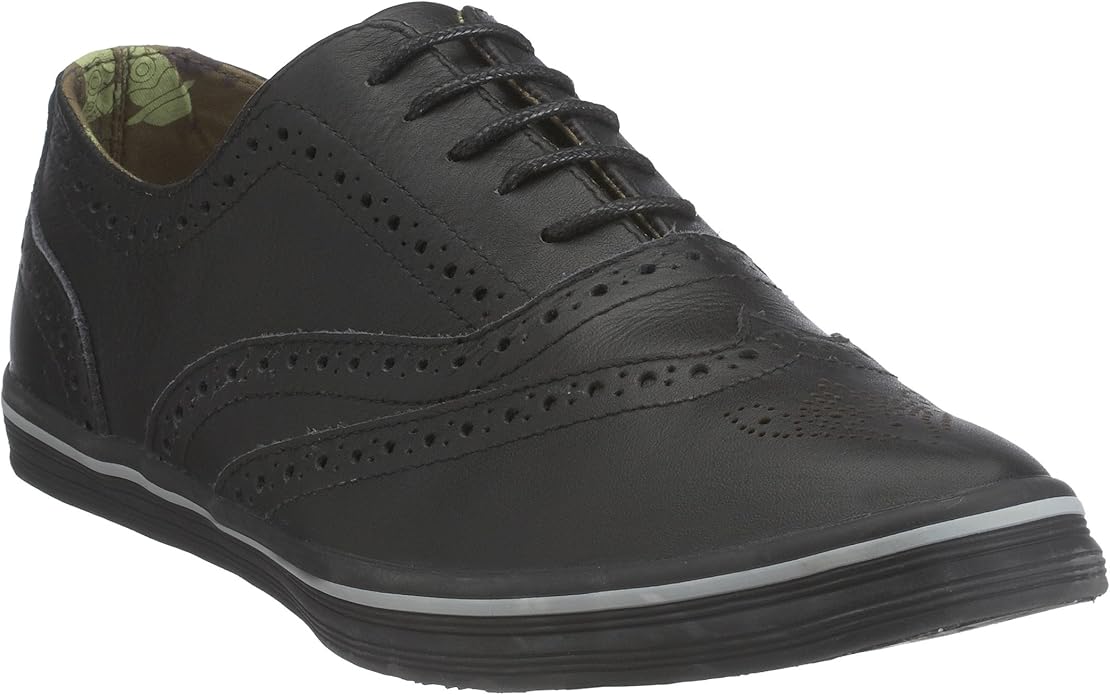 Nanny State Men's Nanny State Brogue Round Toe Leather Black NS-AW09-2 ...