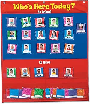 Who's Here Today Attendance Chart: Amazon.ca: Office Products