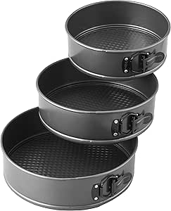 Amazon.com: Wilton Springform Cake Pan Set, 3-Piece: Springform Cake ...