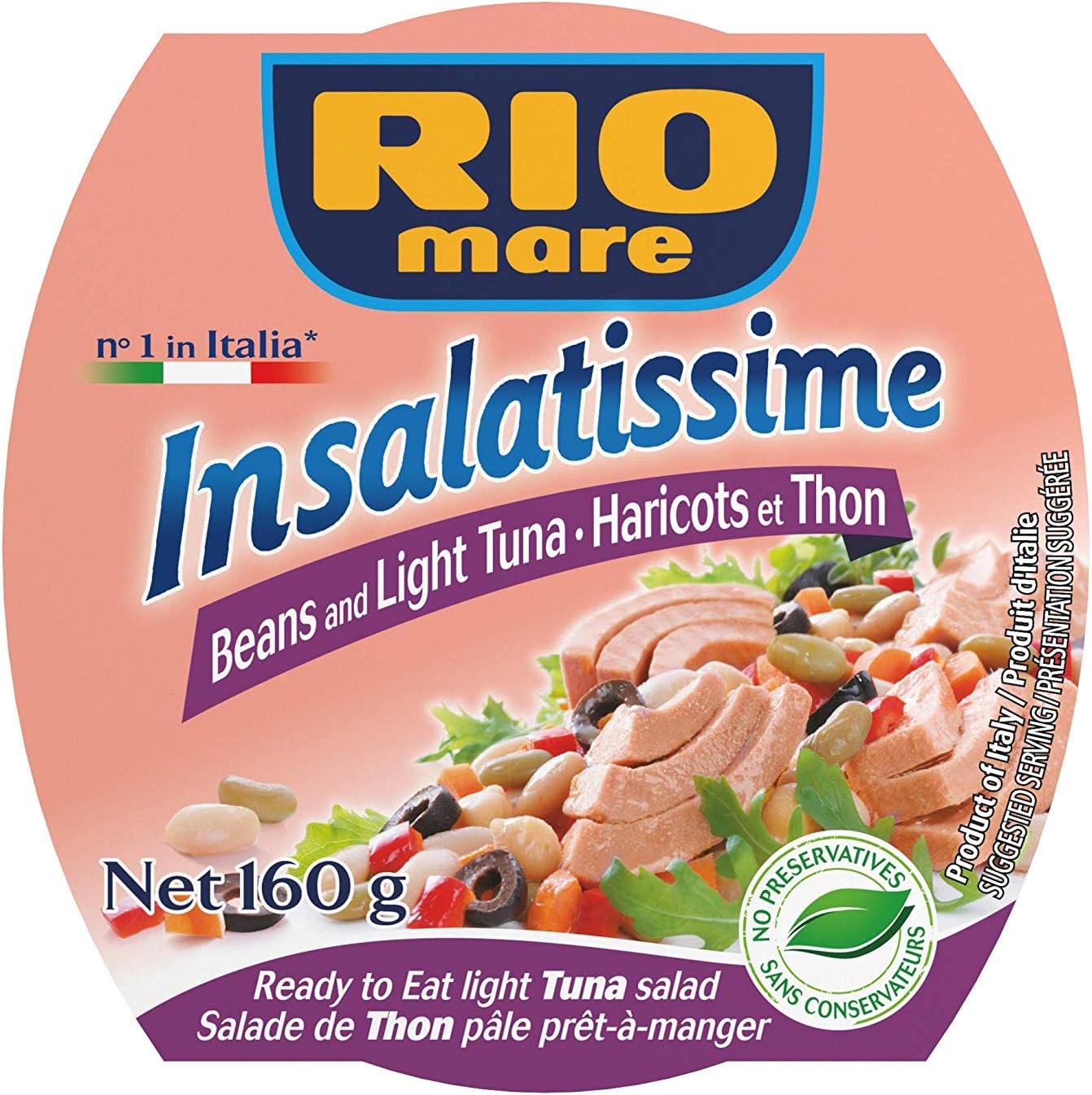 Rio Mare Insalatissime Beans & Light Tuna Salad, 160 Grams: Amazon.ca: Grocery
