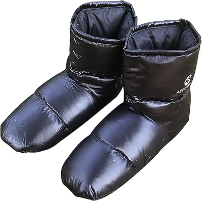 AEGISMAX Down Booties Down Socks Tent Foot Warmers Down Filled Slipper ...