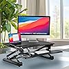Mount-It! Electric Standing Desk Converter 35.4" Quick Sit Stand Desk ...