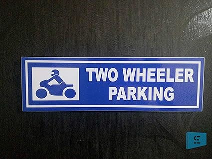 SIGN EVER Two Wheeler Parking Sign Board 3mm Office Signage Business ...