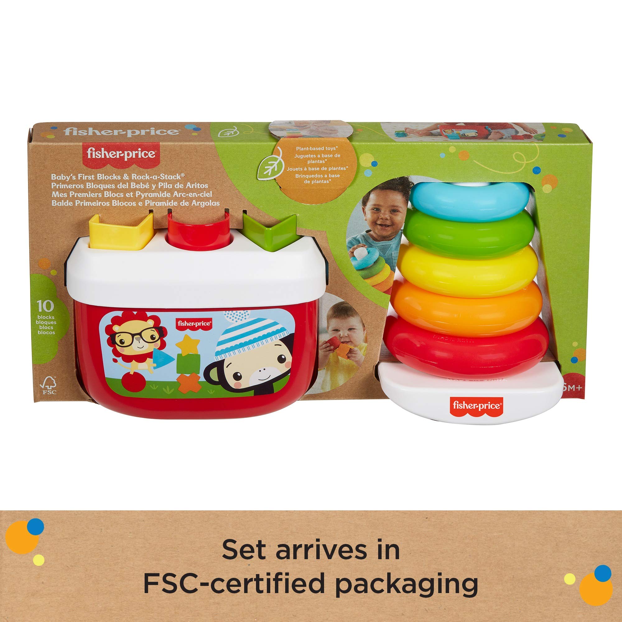 Mua Fisher-Price GRF11 Fisher-Price Stacking & Sorting Playset, Gift ...