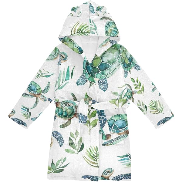 With Hood Boys Novelty 3D Hooded Dressing Gown Fleece Bath Robe ...