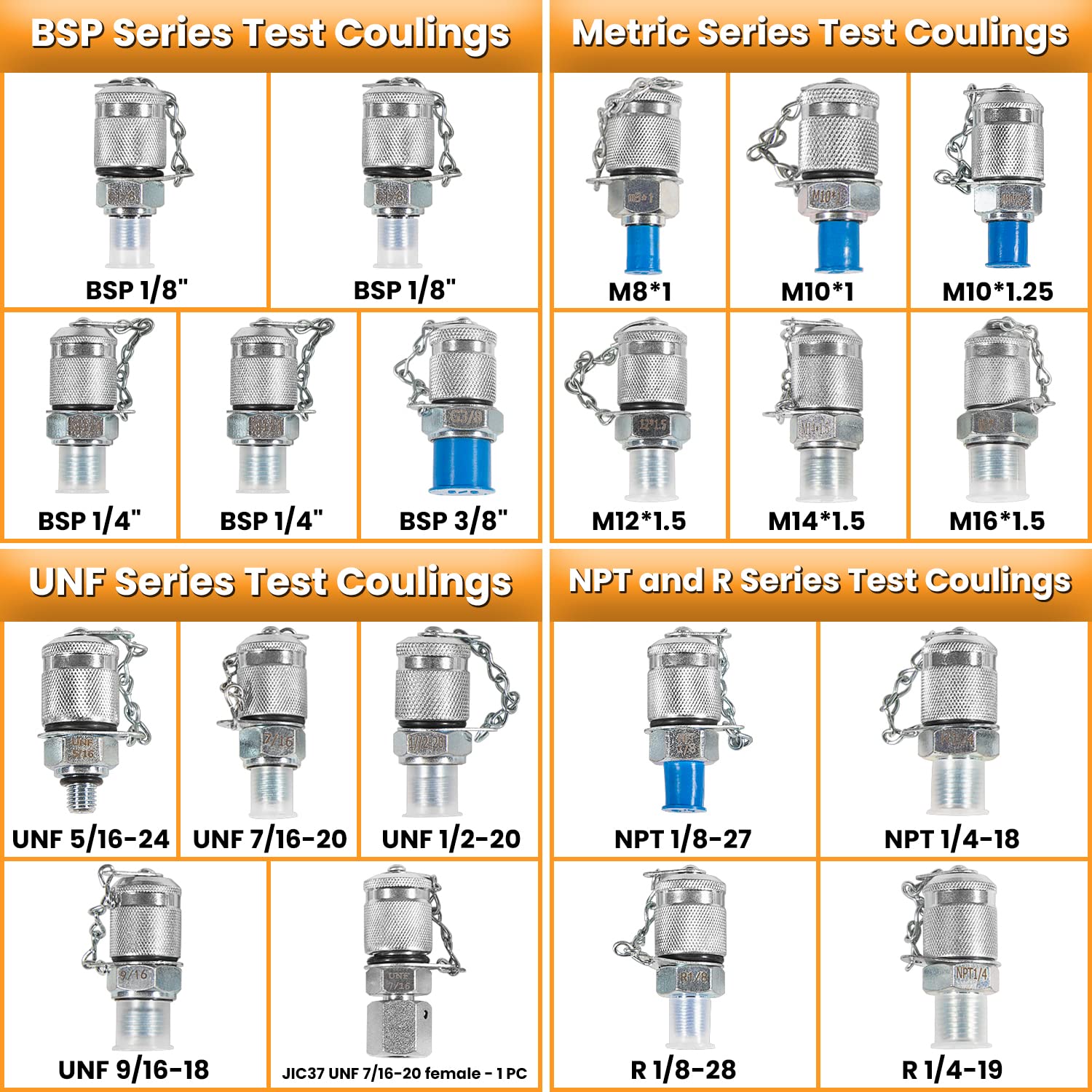 Hydraulic Pump Pressure Tester Hydraulic Pressure Test Kit 40MPa ...