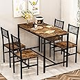 Amazon.com - Lamerge Kitchen Tables Set for 4, Rectangular Dining Room ...