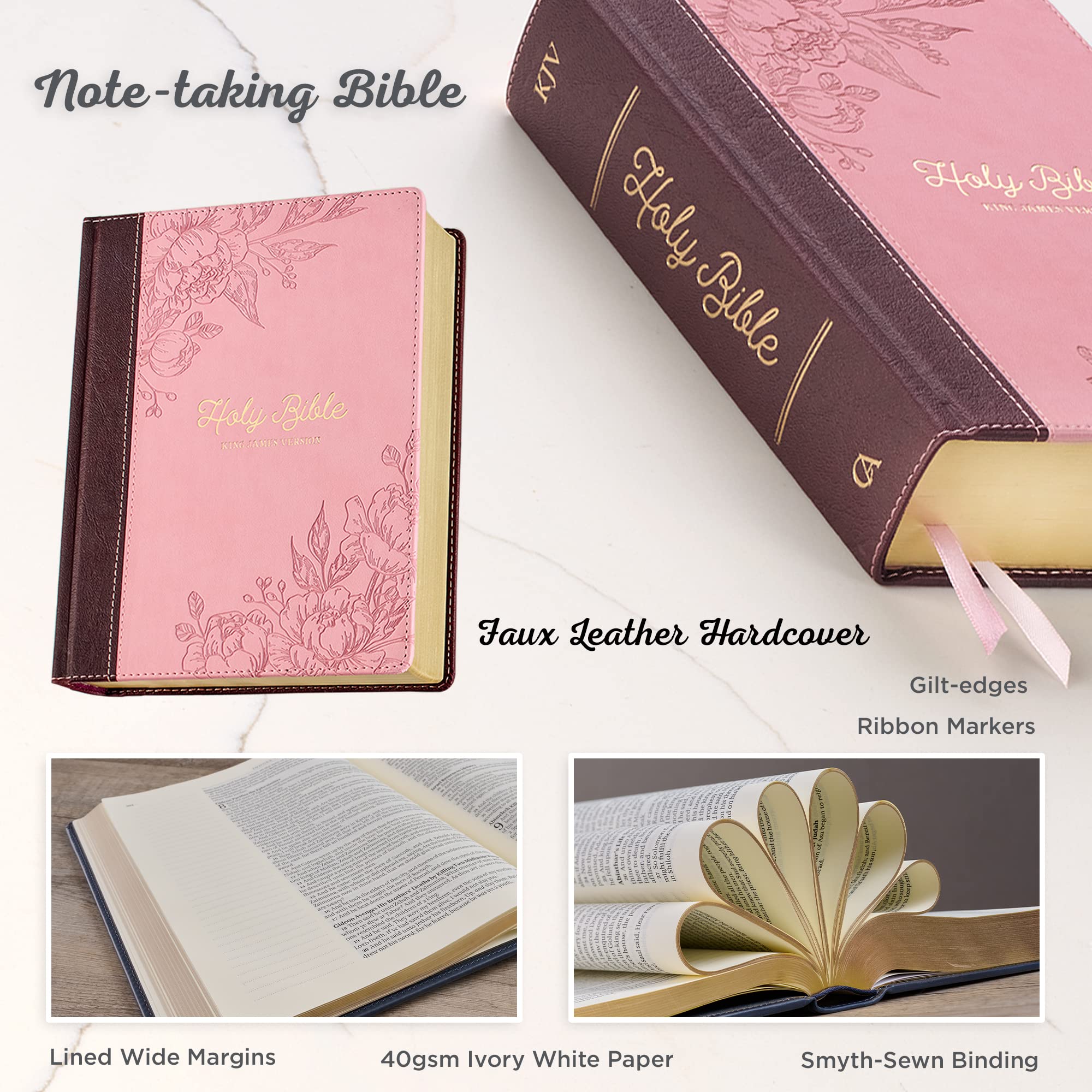 Mua KJV Holy Bible, Note-Taking Bible, Faux Leather Hardcover - King ...