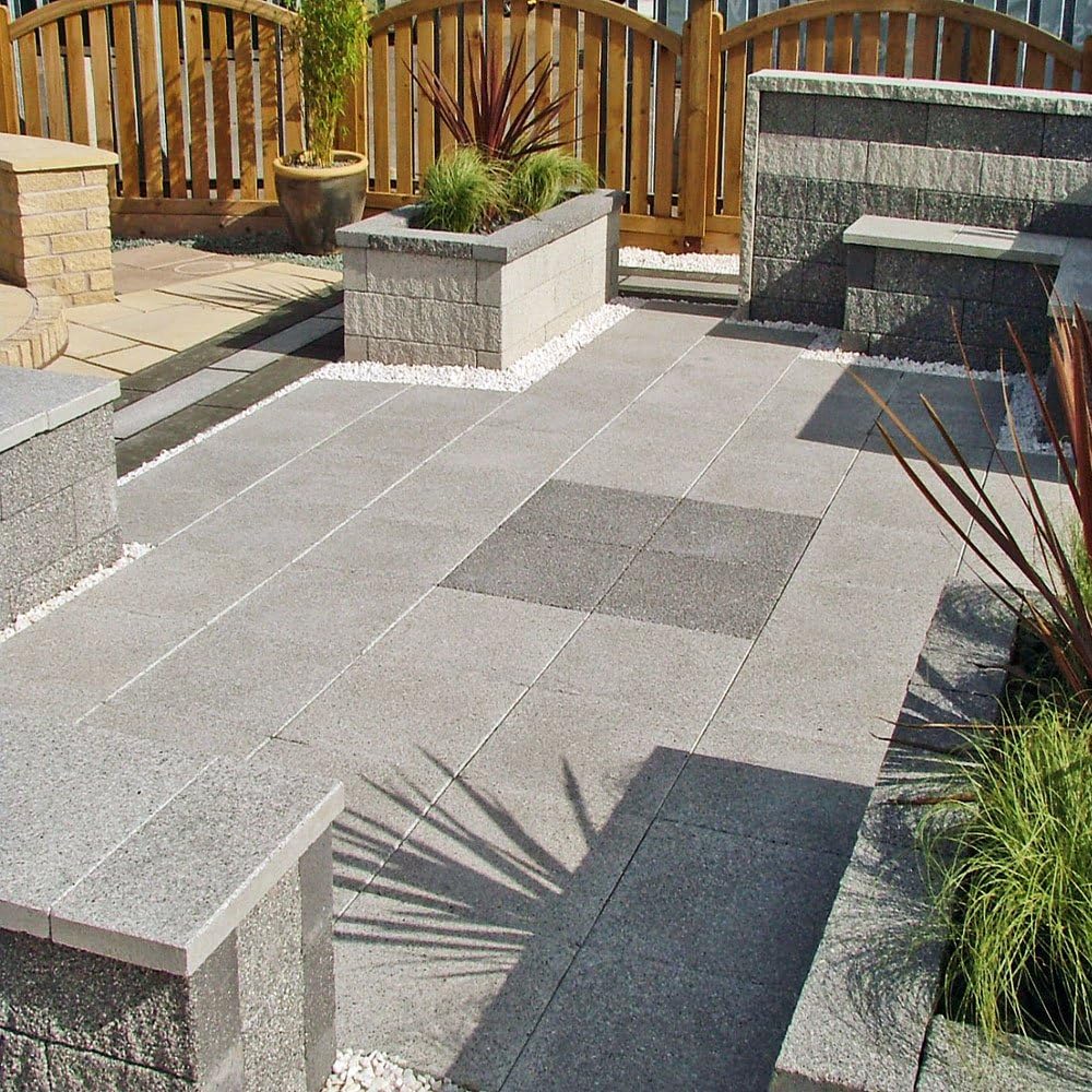 Marshalls Paving-Manmade 'Argent'-Light-PAVING SLABS, SINGLE SIZE ...