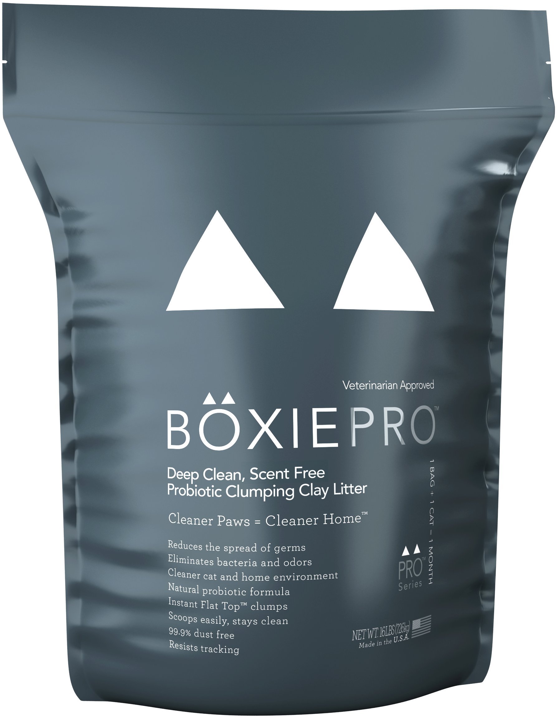 BoxiePro Deep Clean, Scent Free, Probiotic Clumping Litter