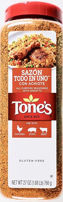 Tones Sazon Con Achiote All Purpose Seasoning with Annatto 766g: Amazon ...