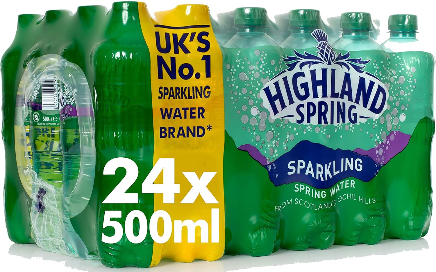 Highland Spring Sparkling Water, 24 x 500ml: Amazon.co.uk: Grocery