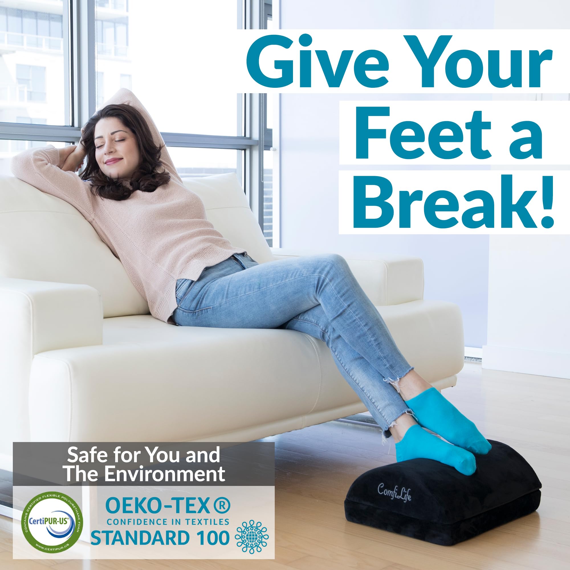 Mua ComfiLife Ergonomic Under Desk Foot Rest for Office Use ...