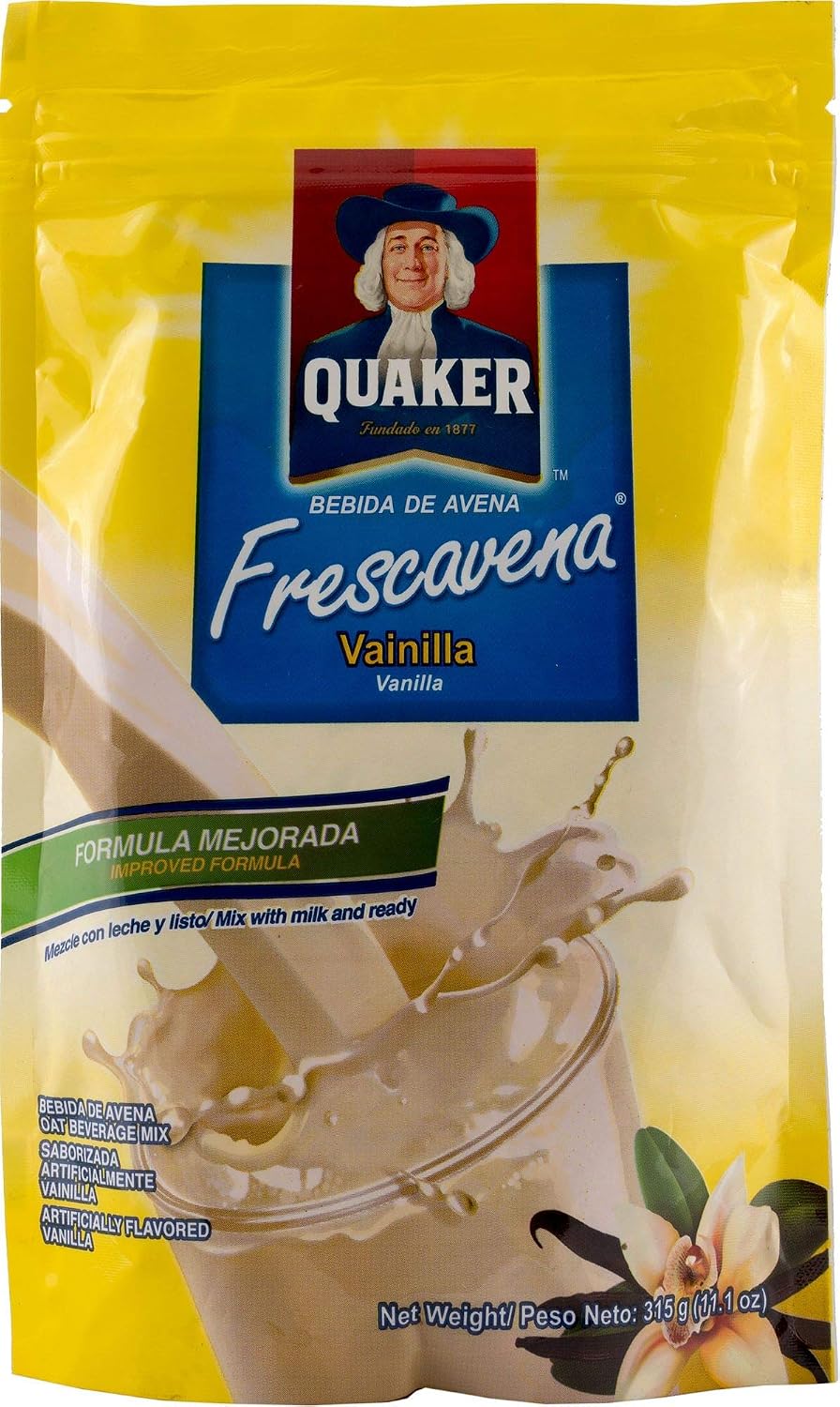 Quaker FrescAvena bebida de avena sabor vainilla, empaque 11.1 onzas ...