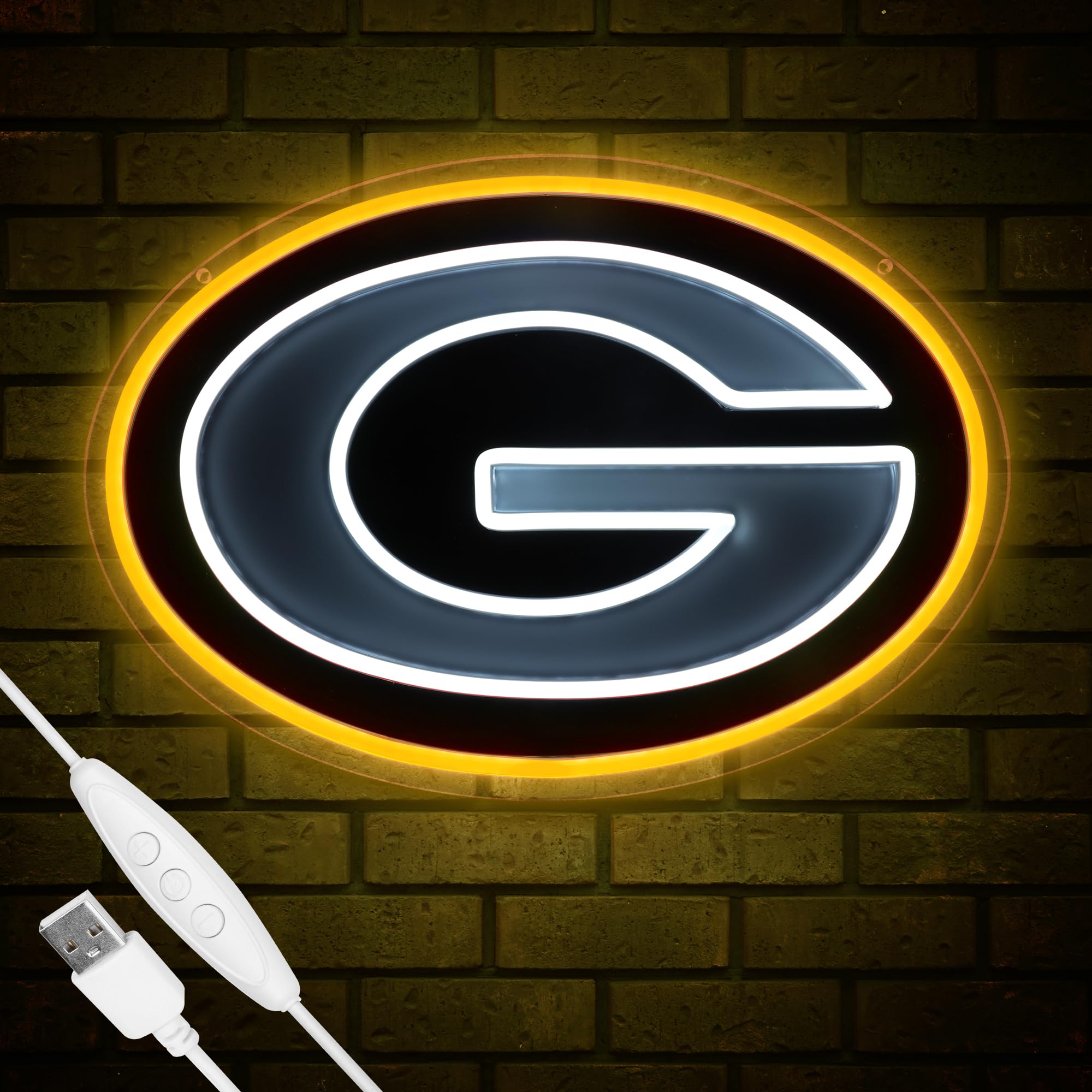 Football Team Neon Sign, Cool Light Up Dimmable Football Team Logo ...