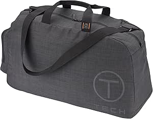 Amazon.com | T-Tech by Tumi Luggage Packable Gym Bag, Charcoal, One ...