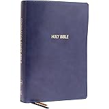 NKJV, Foundation Study Bible, Large Print, Leathersoft, Brown, Red Letter, Thumb Indexed ...