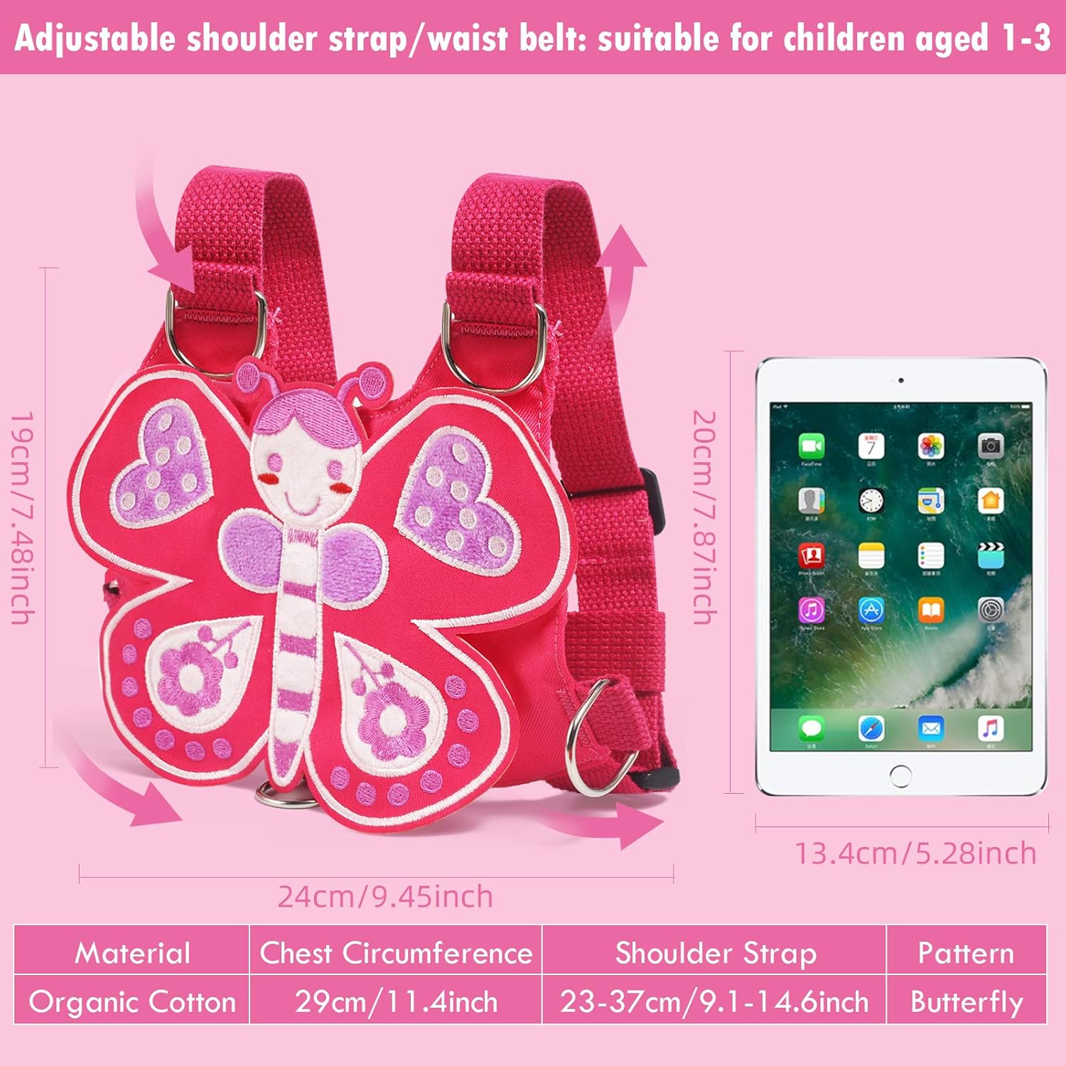 Lehoo Castle Toddler Reins, 4 in 1 Reins for Toddlers Butterfly, Baby ...