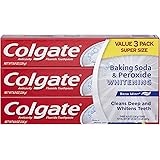Amazon.com : Colgate Baking Soda and Peroxide Whitening Toothpaste, 2.5 ...