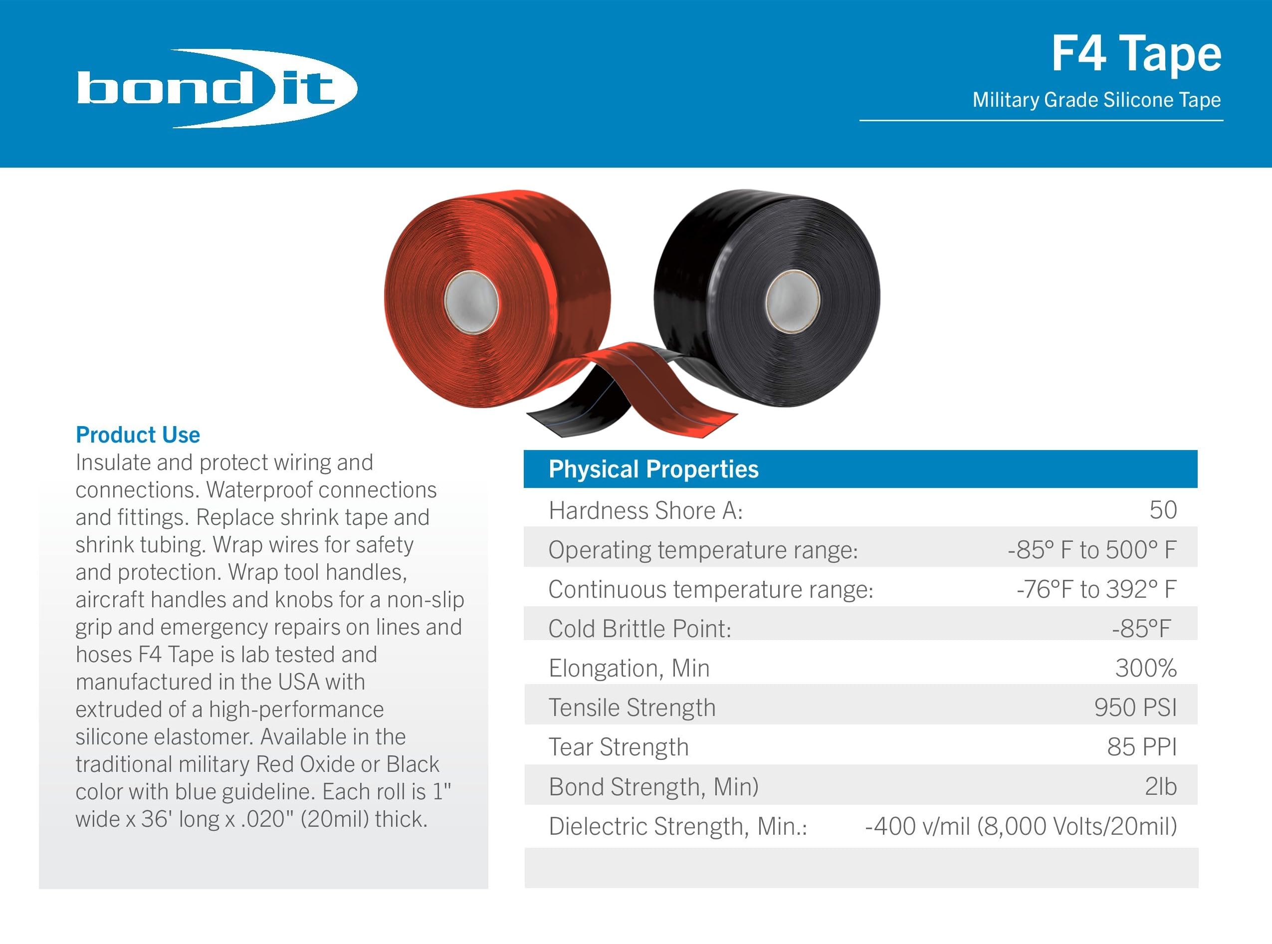 Mua Bond It F4 Emergency Self-Fusing Silicone Tape, Repair Plumbing ...