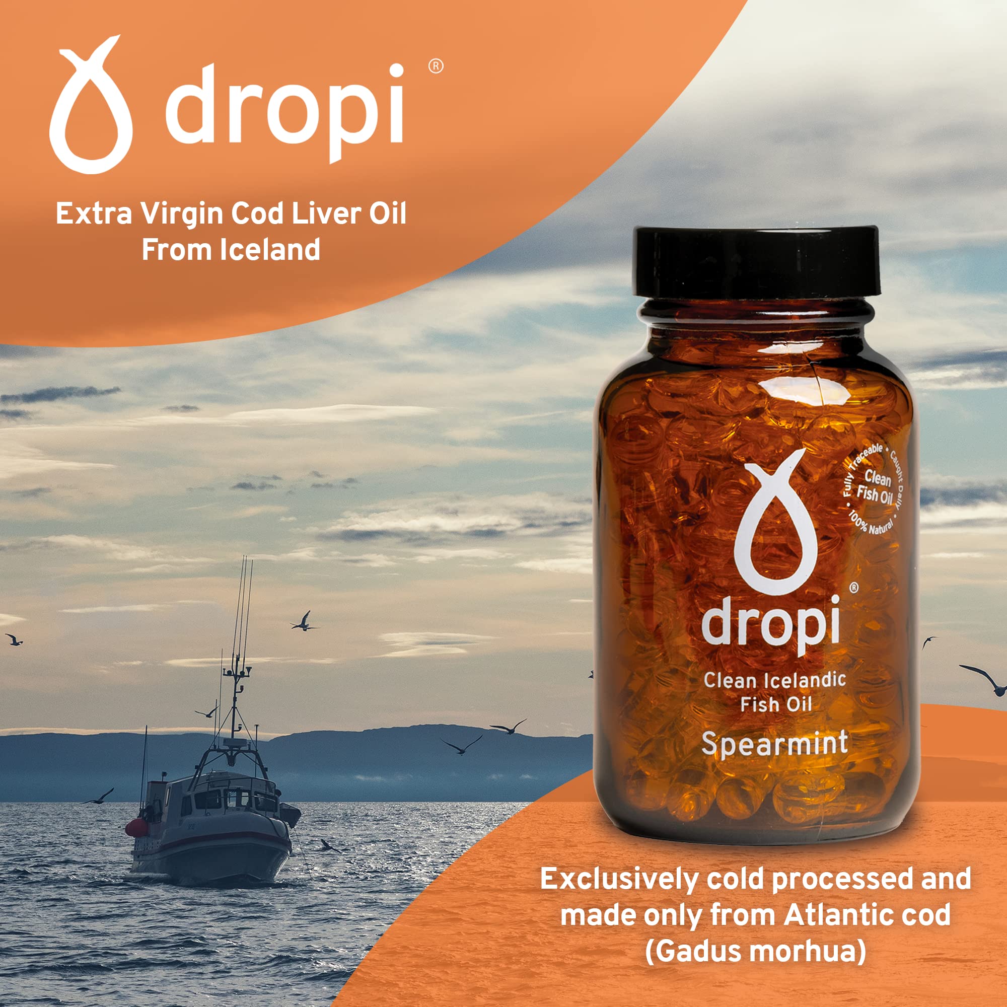 Mua Dropi Omega 3 Fish Oil 500mg (90 Capsules), Spearmint Flavor ...