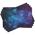 Amazon.com: Ambesonne Outer Space Place Mats Set of 4, Galaxy Stars in ...