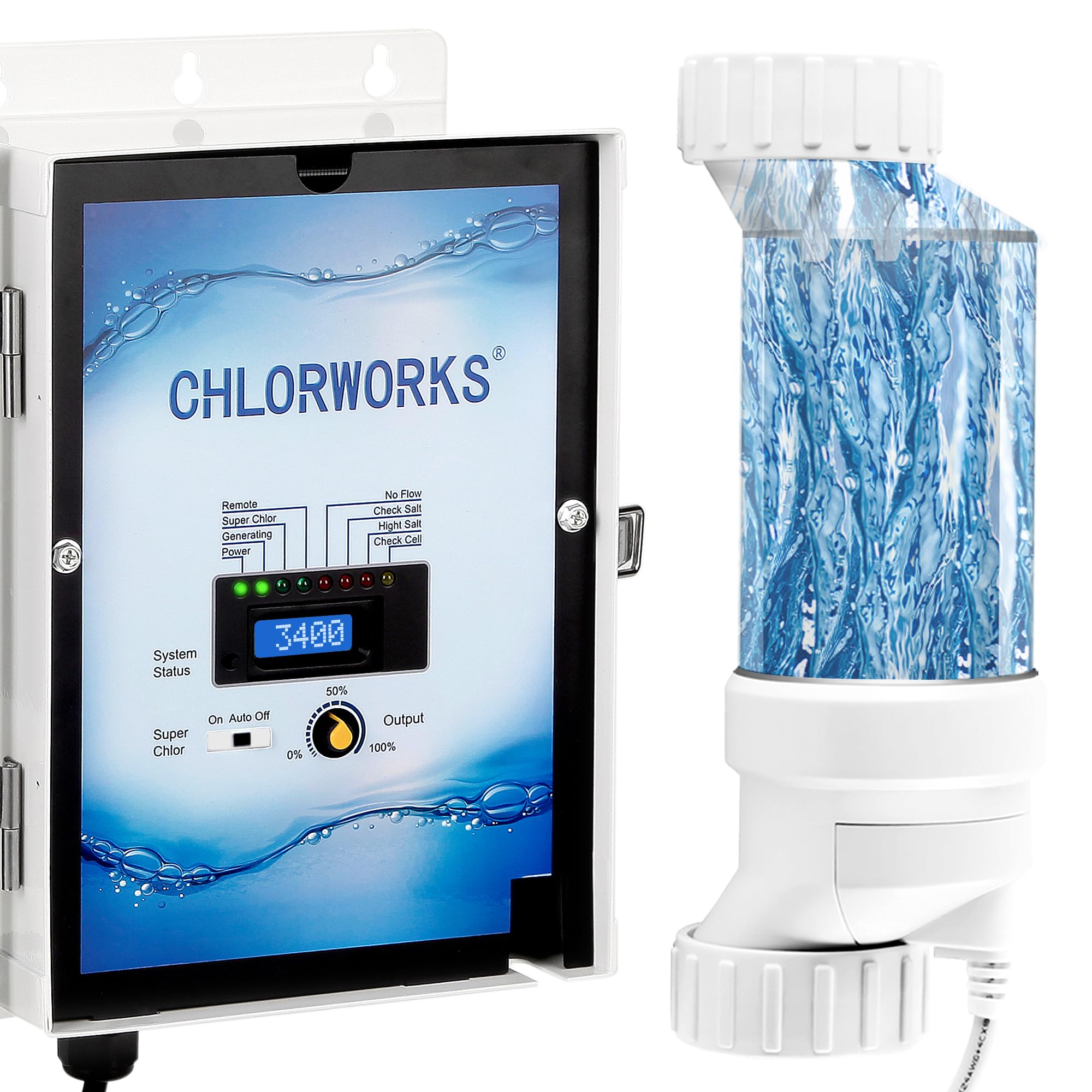 Mua CHLORWORKS Salt Chlorine Generator- Salt Water Pool Chlorinator ...