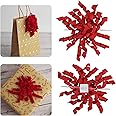 Amazon.com: AIMUDI Red Curly Bows 4" Red Burst Bows Self Adhesive Curly ...