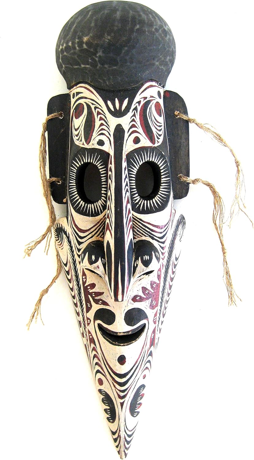 Amazon.com: OMA African Mask Wall Hanging Weeping Mask Good Fortune ...