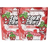 Amazon.com : SOUR STRIPS Rainbow Flavored Sour Candy Strips ...