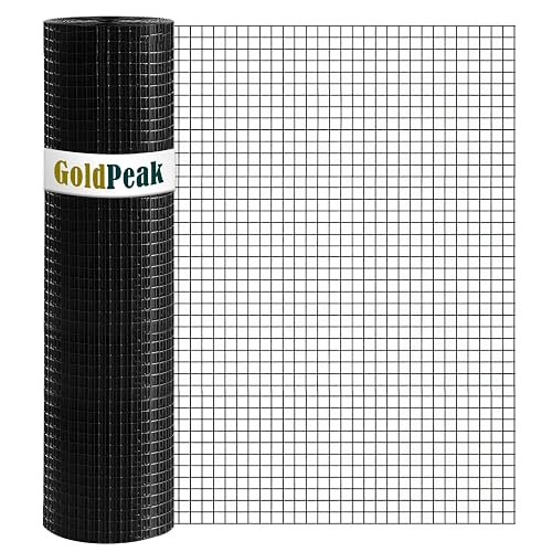 GoldPeak Black Hardware Cloth 1 inch Mesh 48x100 17-Gauge - Vinyl ...