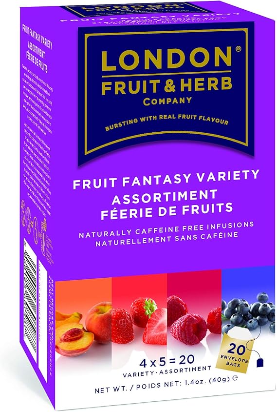 London Fruit & Herb Té Mix de Frutas Fantasy, 40g, caja de 20 sobres ...