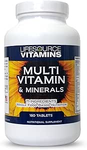Amazon.com: LifeSource Complete Multi Vitamin & Minerals (180 Tablets ...