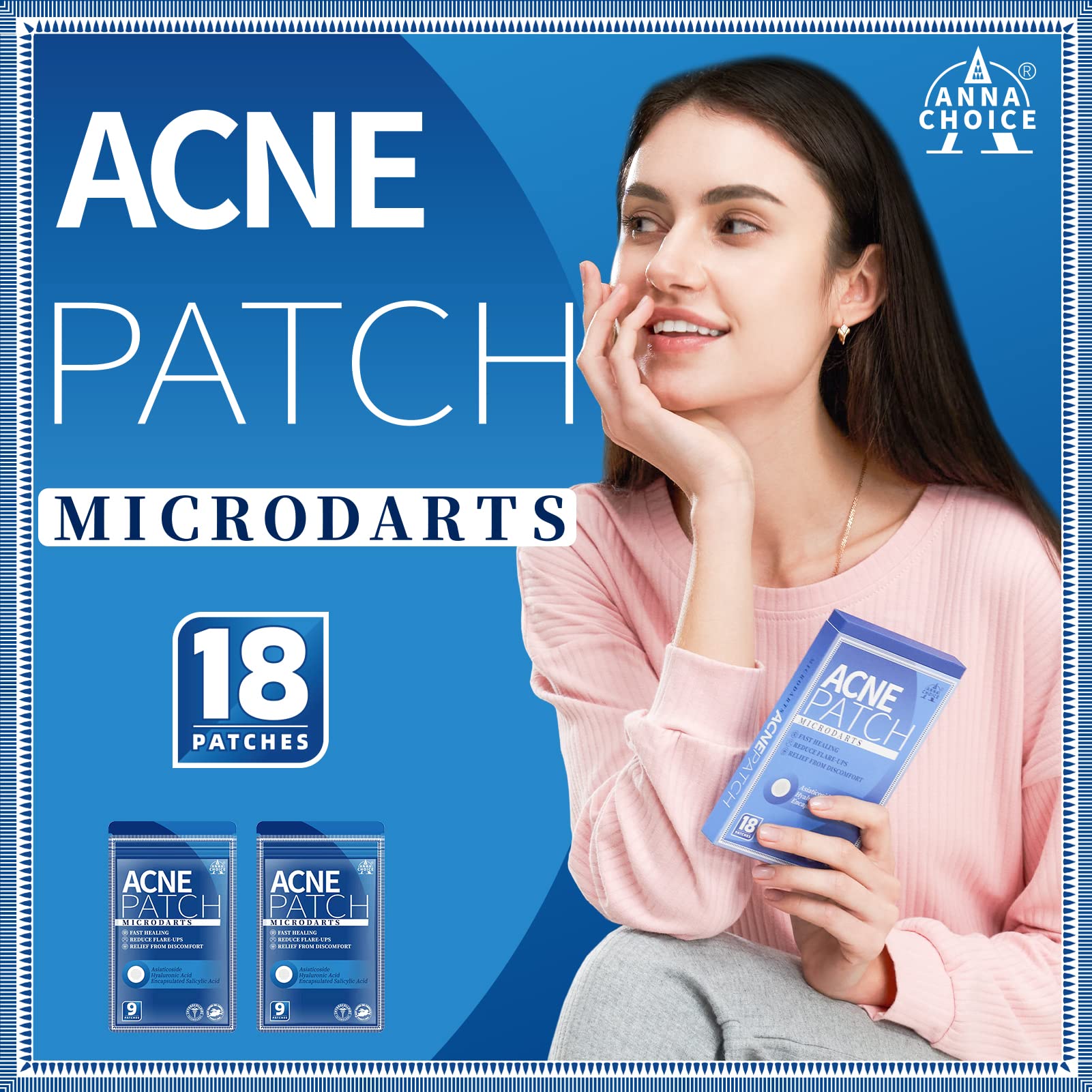 Mua AnnaChoice Microdart Pimple Patches for Face with Hyaluronic Acid ...