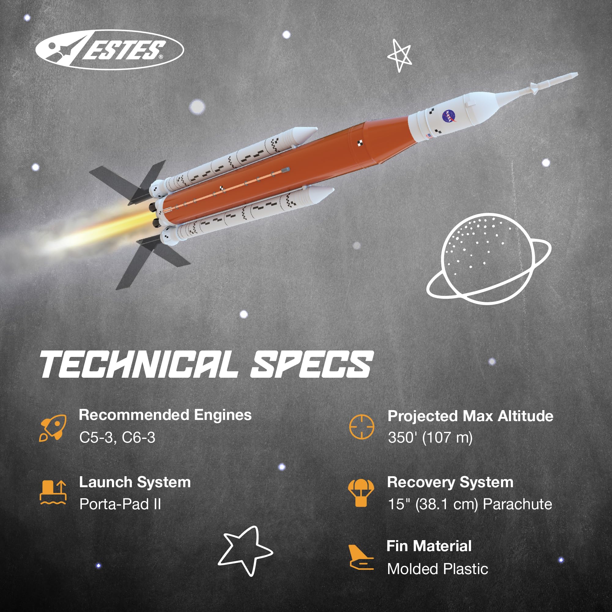 Mua Estes 2206 NASA SLS Flying-Rocket-Building Kit, Beginner Replica ...