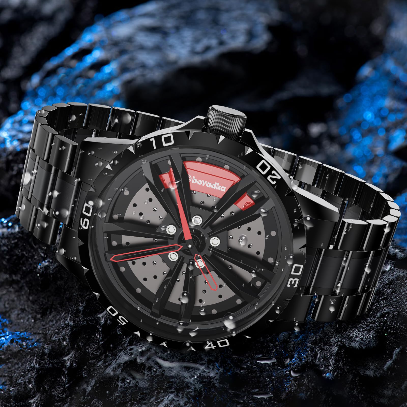 Mua ORARA Car Wheel Watches for Men, Spinning Car Wheel Watch with Japanese Quartz Movement ...