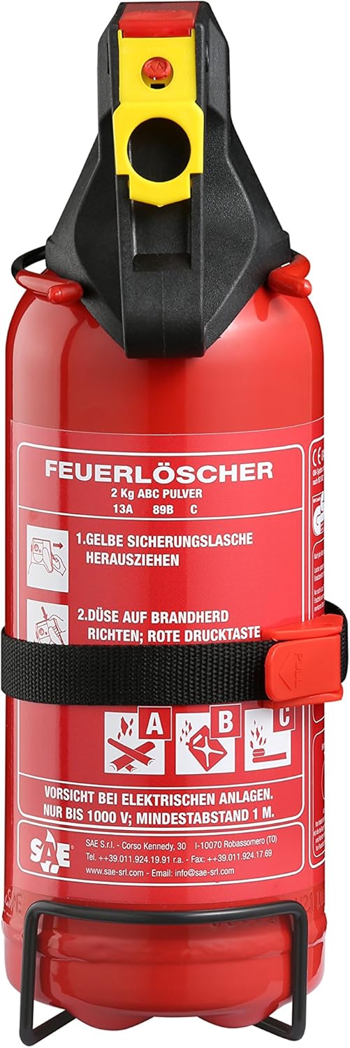 ESTINTORE per AUTO 2kg A POLVERE OMOLOGATO EN 3-7: Amazon.it: Fai da te