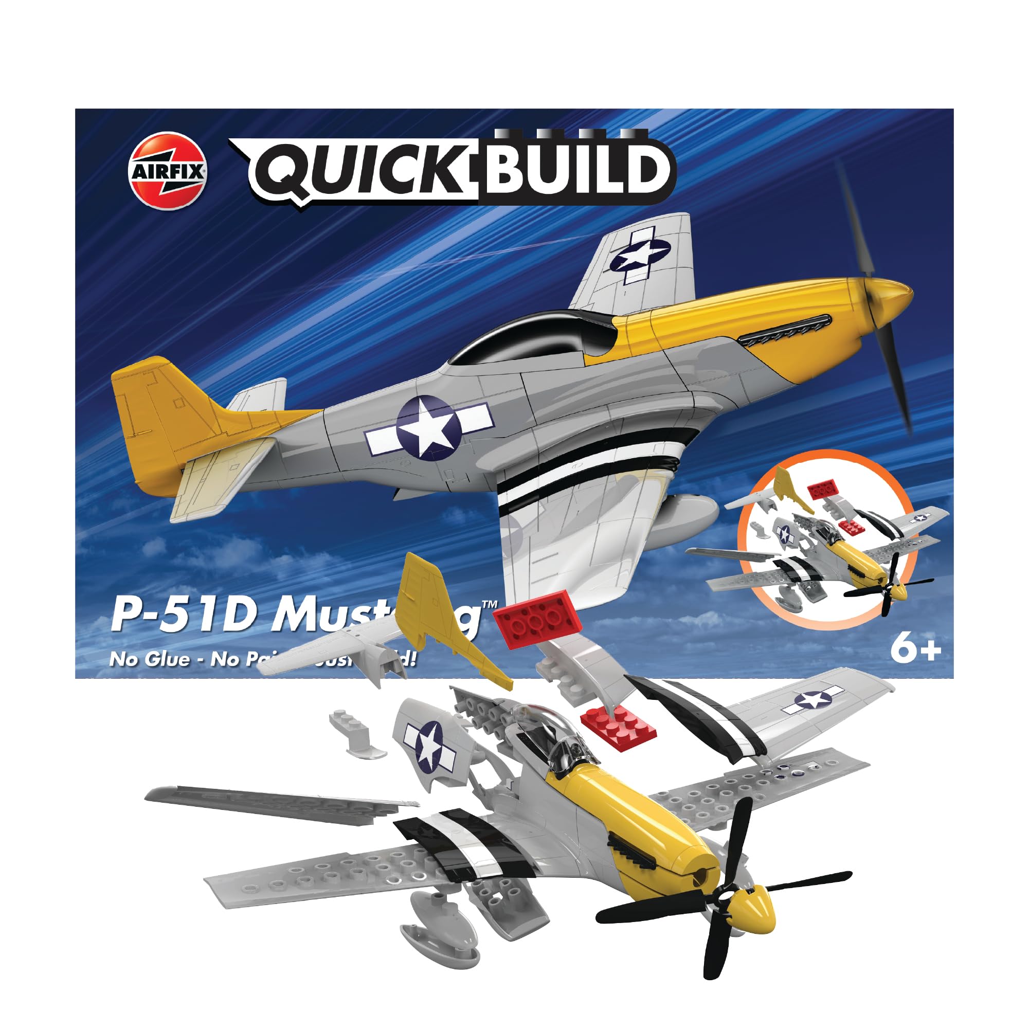 Mua Quickbuild P-51D Mustang Airplane Brick Building Plastic Model Kit ...