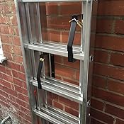 Lockable Wall Ladder Rack Brackets Hangers Locking Secure Storage ...