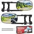 Amazon.com: MirroGuard Extended Towing Mirrors, Universal Clip-On Side ...