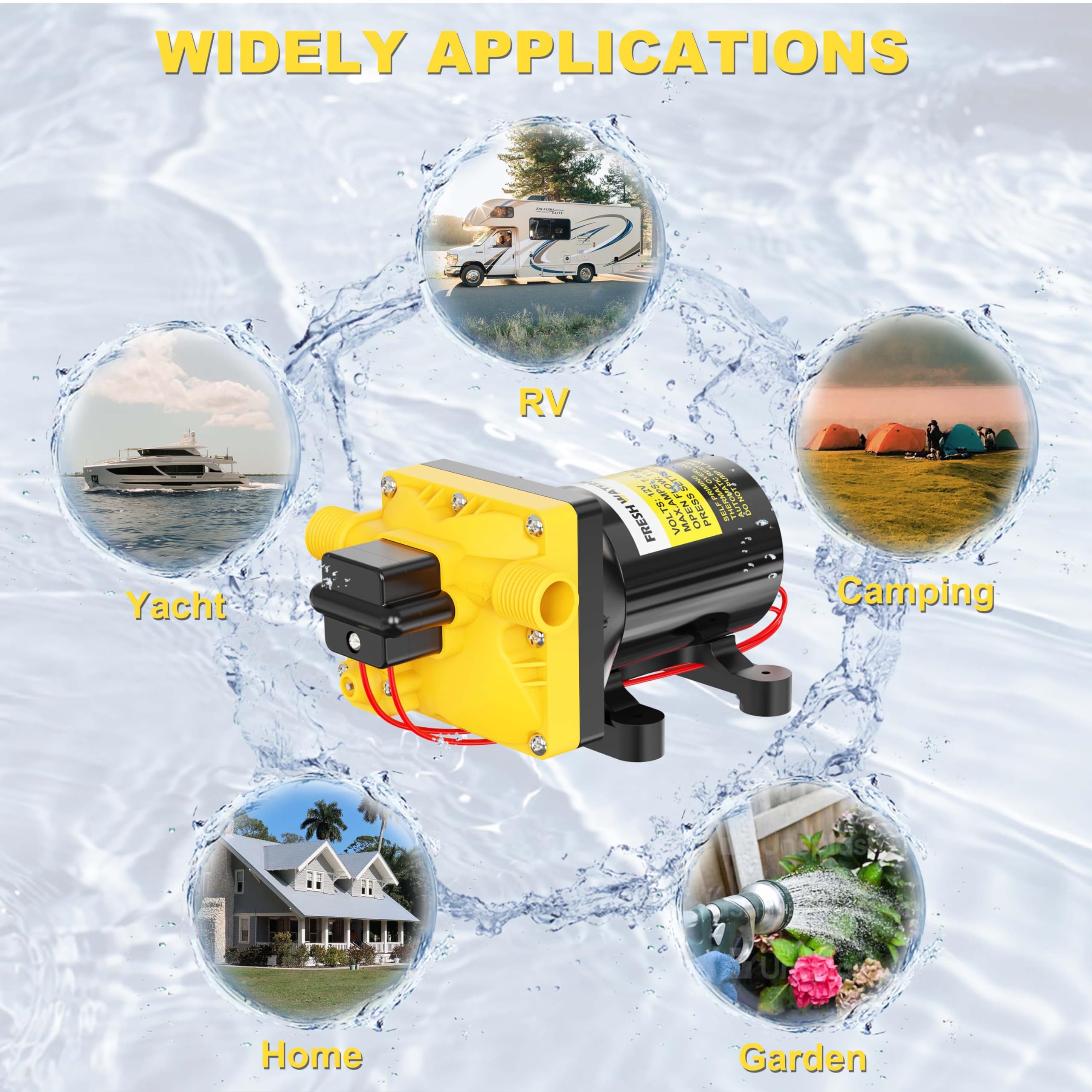 Mua CircleRiver 3.5GPM 55PSI RV Fresh Water Pump RV 12V DC Premium Self ...