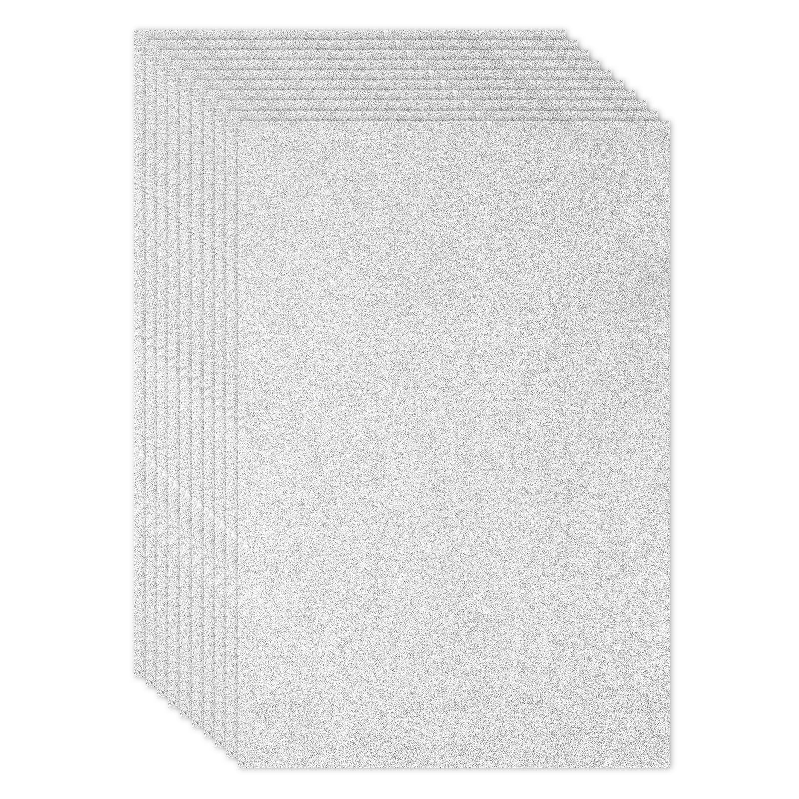 PATIKIL Silver Tone Shiny EVA Glitter Foam Sheet 11 x 8 Inch 2mm Thick ...