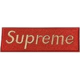 Amazon.com: Red Supreme Box Logo DIY Iron On Embroidered Applique Patch ...