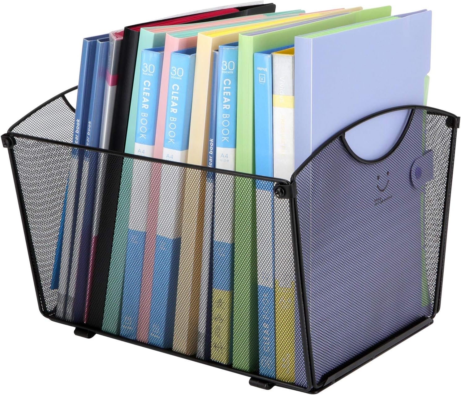 TOROTON Mesh Desktop Tub File Sorter Organizer, Storage File Crate for ...